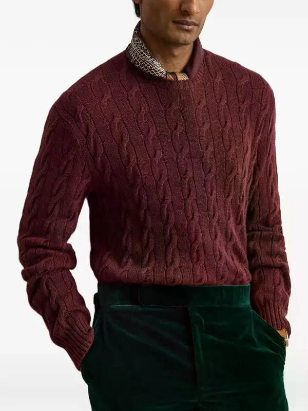 Ralph Lauren Purple Label Cable-knit Cashmere Sweater