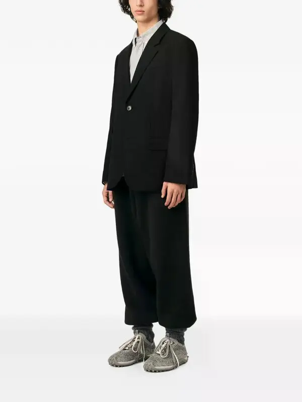 AMI Paris Single Breasted Straight-fit Wool Blazer