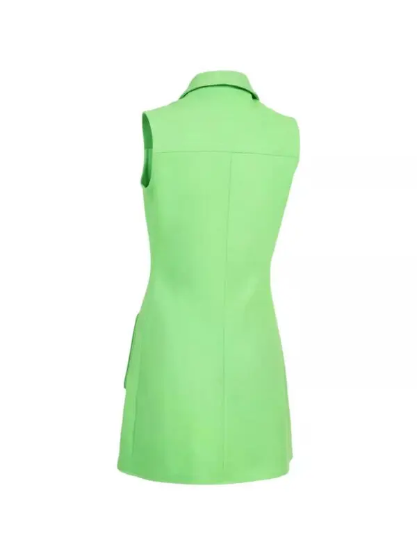 Pierre Cardin Sleeveless Button-up Mini Dress