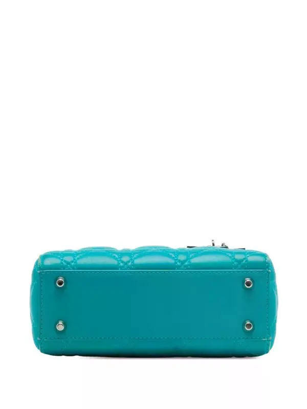 Dior 2014 Mini Lambskin Cannage Lady Satchel