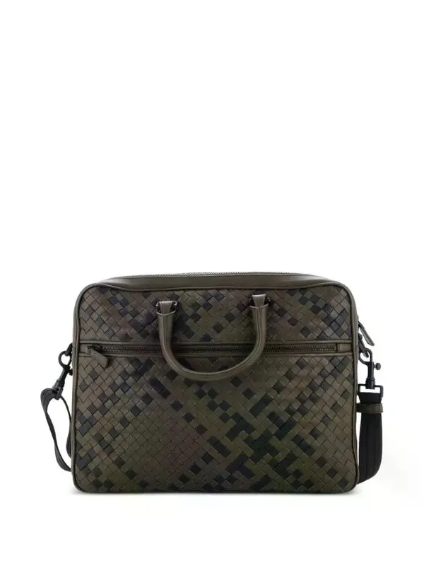 Bottega Veneta Convertible Front Zip Briefcase