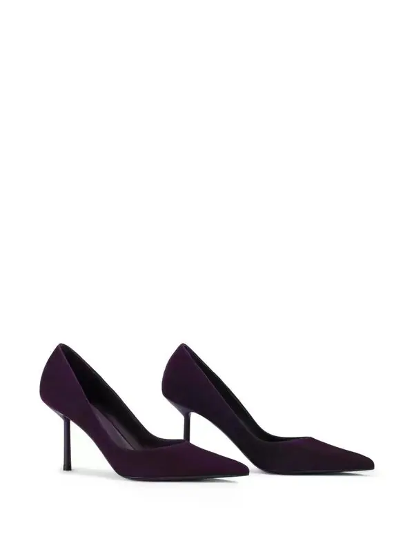 LE SILLA Bella Calf Suede Pumps - Purple