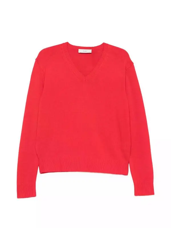 DUNST V-neck Sweater - Red