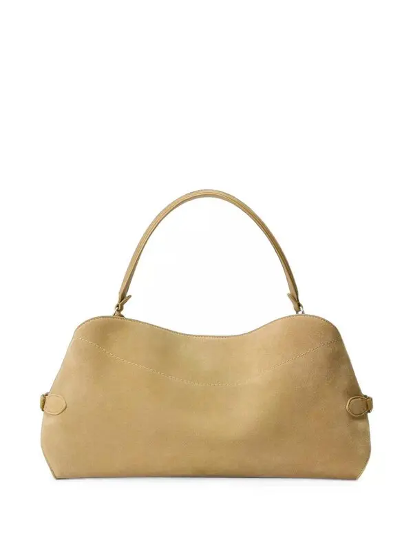 Ralph Lauren Buckle-detail Suede Tote Bag