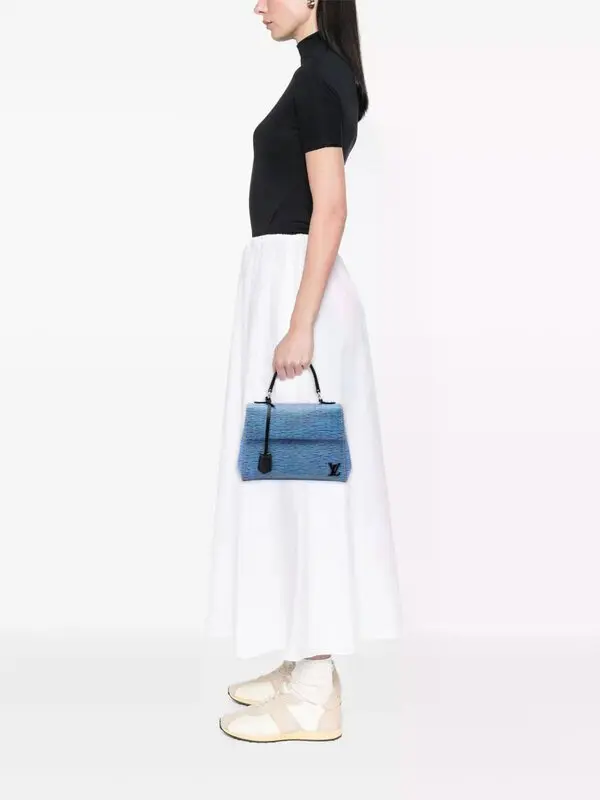 LOUIS VUITTON 2017 Epi Denim Cluny Bb Satchel