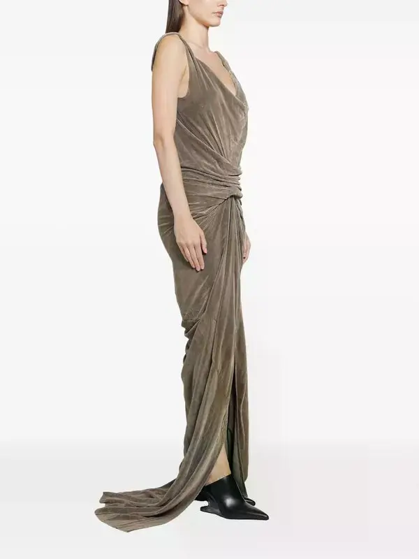 Rick Owens Strutter Draped Maxi Dress