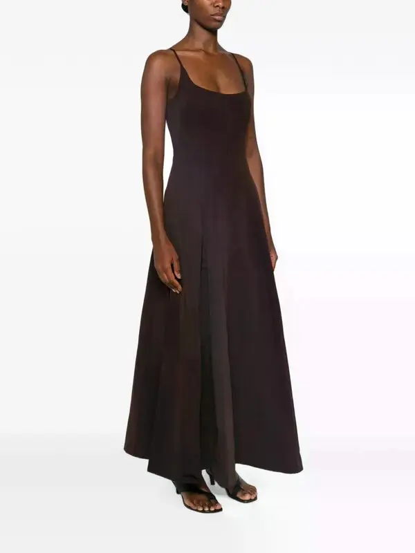 Staud Jill Panneled Flared Dress