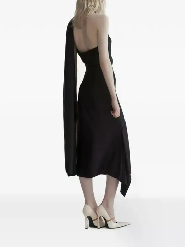 MUGLER Midi Fluid Scarf Dress