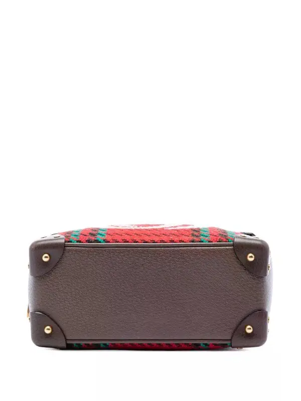Gucci 2016-2026 Houndstooth Canvas Soft Trunk Crossbody Bag