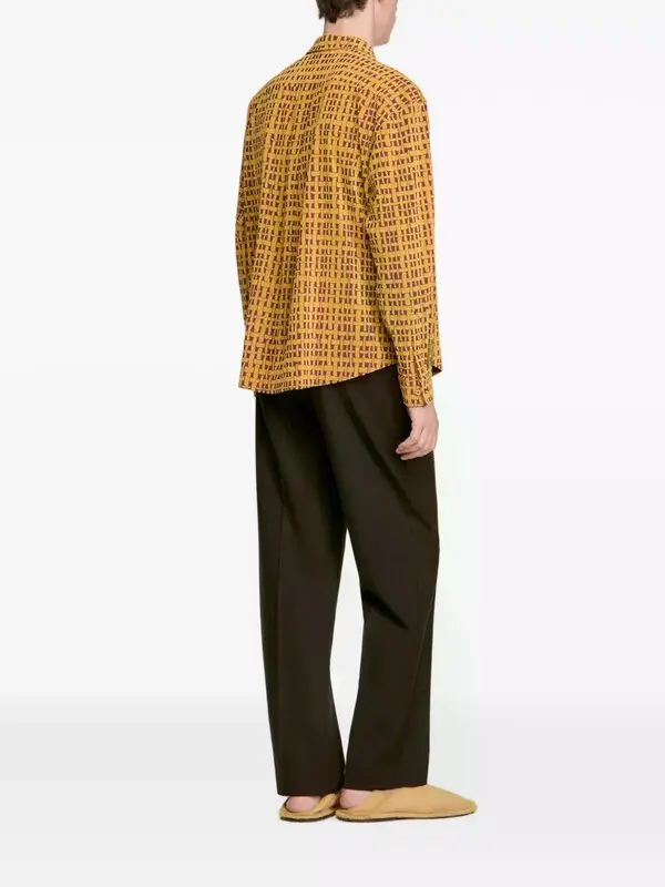 Sandro Shirt With Velvet Flocking