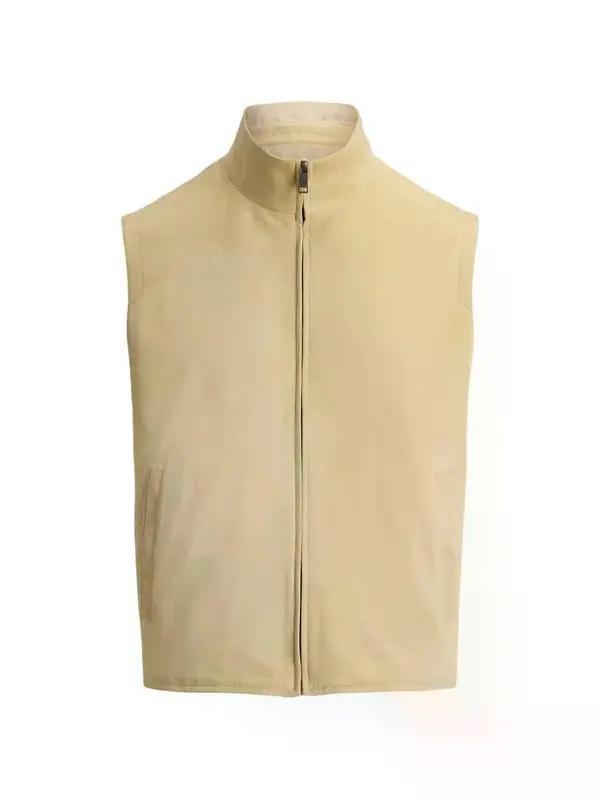 Ralph Lauren Purple Label Jamison Reversible Suede Vest