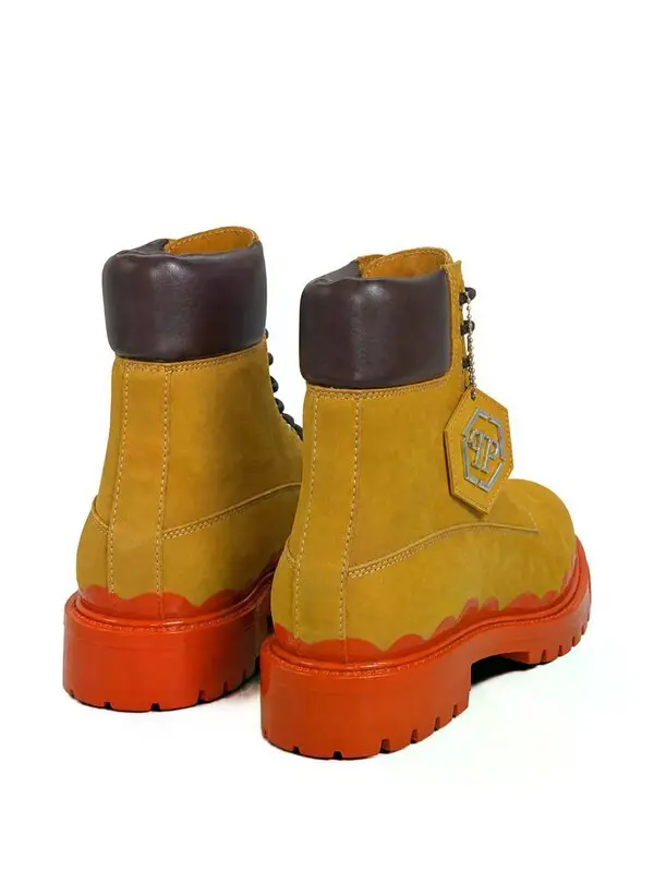 Philipp Plein Nubuck Lace-up Boots