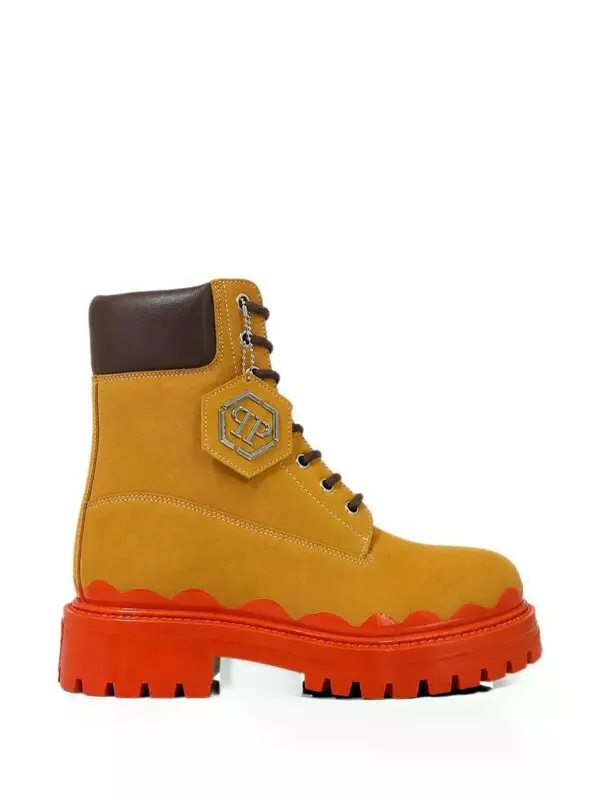 Philipp Plein Nubuck Lace-up Boots