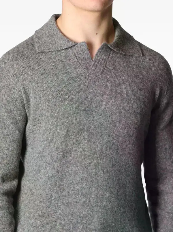 ROBERTO COLLINA Collared Long-sleeve Sweater