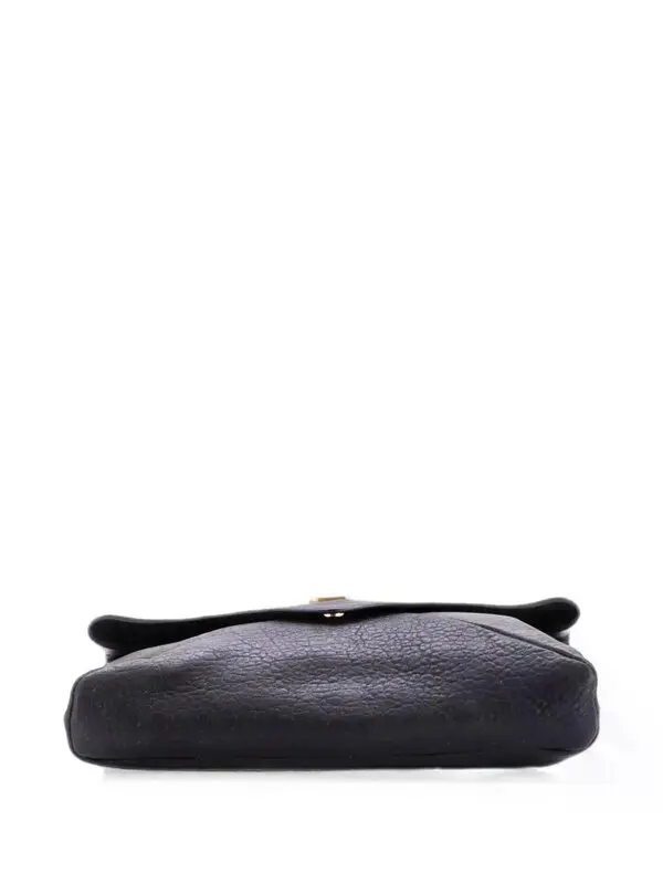 Saint Laurent Cassandre Envelope Large Clutch Bag - Black