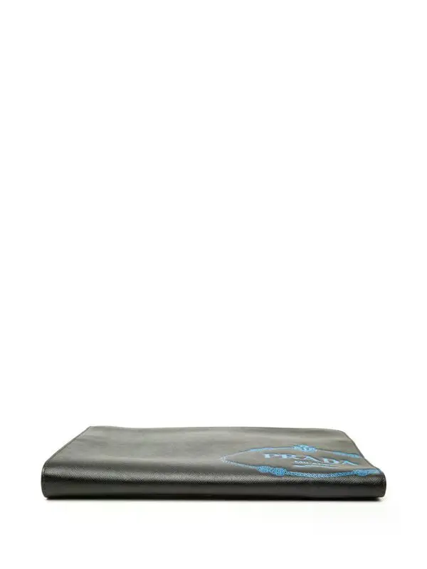 Prada 2000-2026 Saffiano Logo Clutch Bag