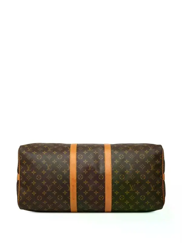 LOUIS VUITTON 1995 Monogram Keepall Bandouliere 55 Travel Bag