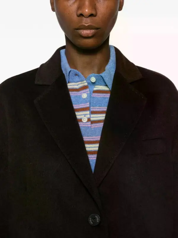 VICOLO Notched-lapel Single-breasted Coat