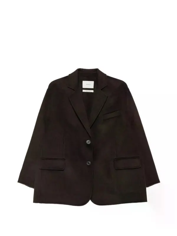 VICOLO Single-breasted Notched Lapel Coat