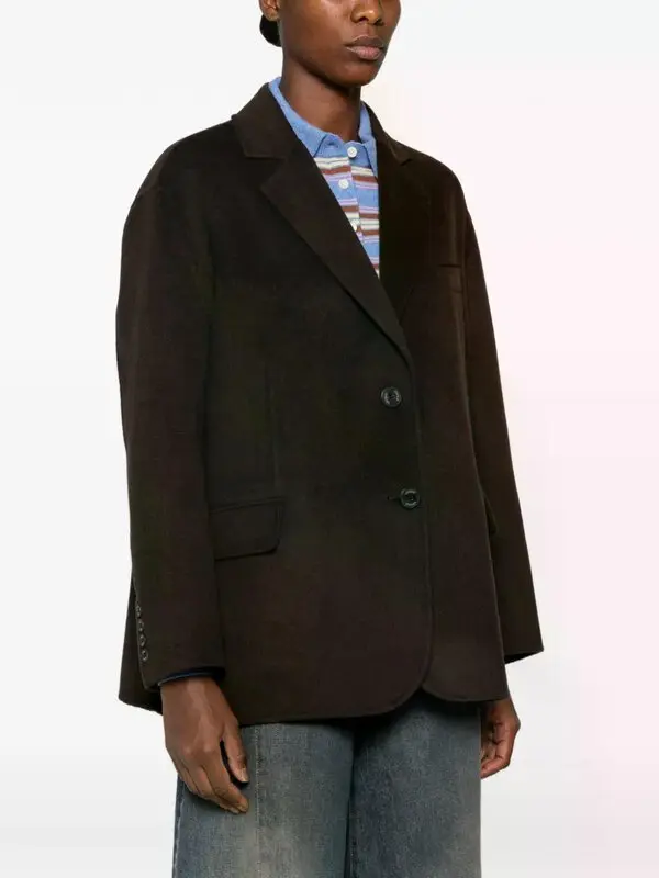 VICOLO Single-breasted Notched Lapel Coat