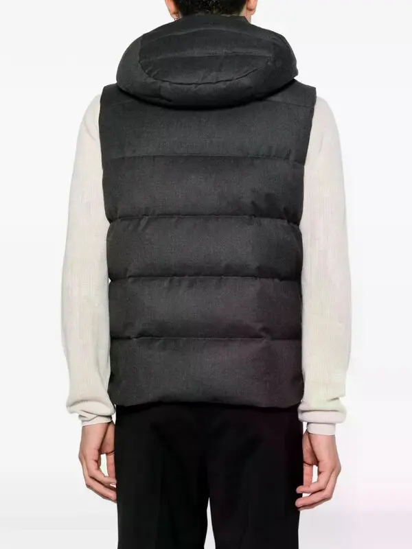 MOORER Quilted Hooded Gilet