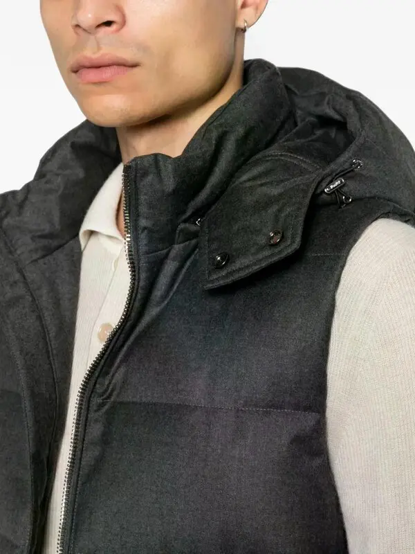 MOORER Quilted Hooded Gilet