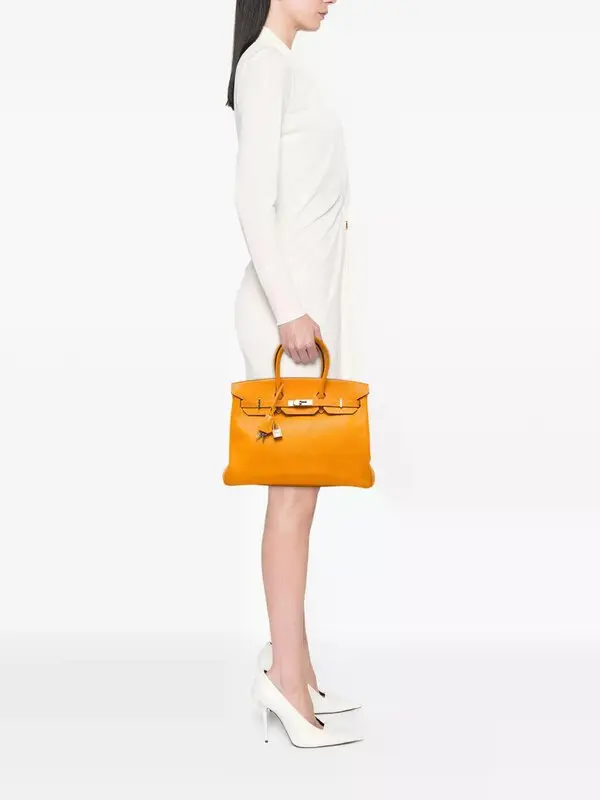 Hermès 1997-2014 Epsom Candy Birkin Retourne 35 Handbag