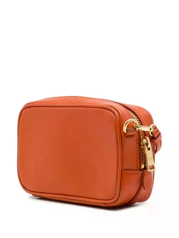 Prada 2010-2016 Saffiano Camera Bag Crossbody Bag - Orange