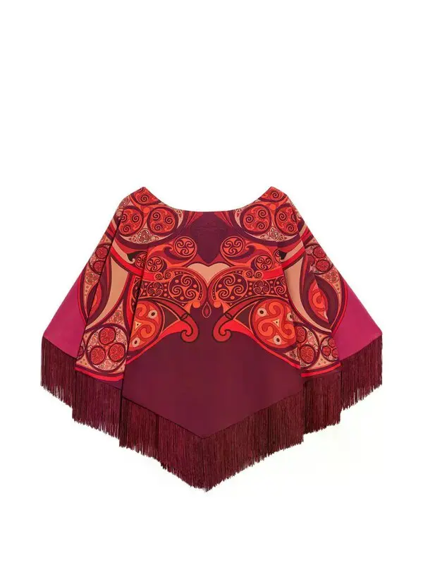 La DoubleJ Mini Poncho - Red