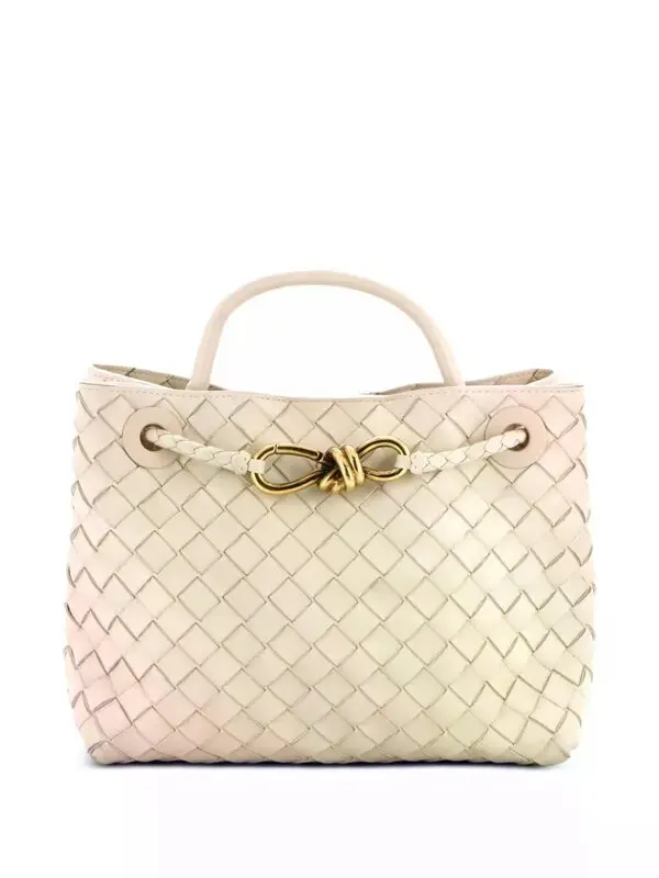 Bottega Veneta Andiamo Top Handle Bag - White