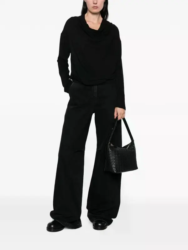Herno Cowl-neck Long-sleeve Sweater