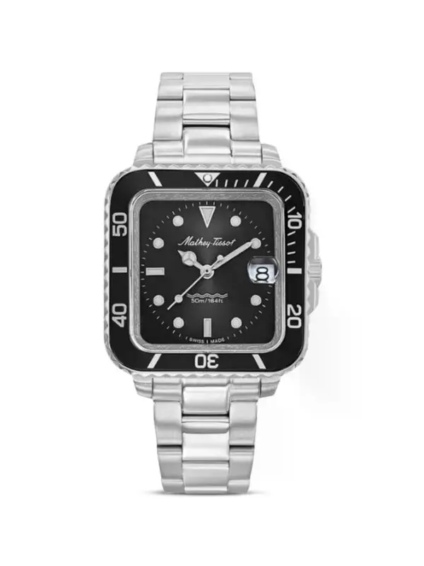 MATHEY TISSOT Stainless Steel Quartz Watch - Black