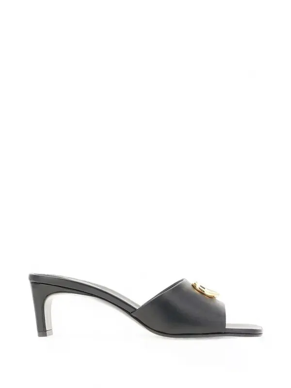 Gucci Logo-plaque Sandals - Black