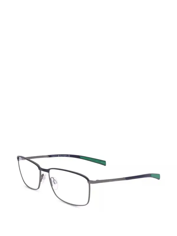 Tommy Hilfiger Rectangle Frame Eyeglasses - Silver