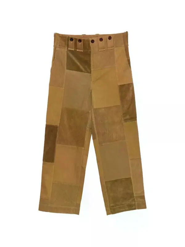Junya Watanabe Patchwork Corduroy Trousers - Brown