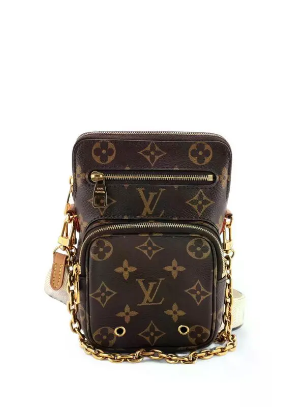 LOUIS VUITTON Monogram Canvas Utility Phone Sleeve Crossbody Bag