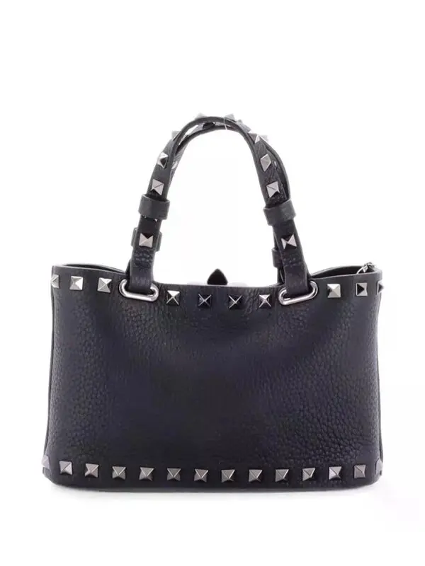 Valentino Garavani Rockstud Flip Lock Chain Leather Mini Tote Bag