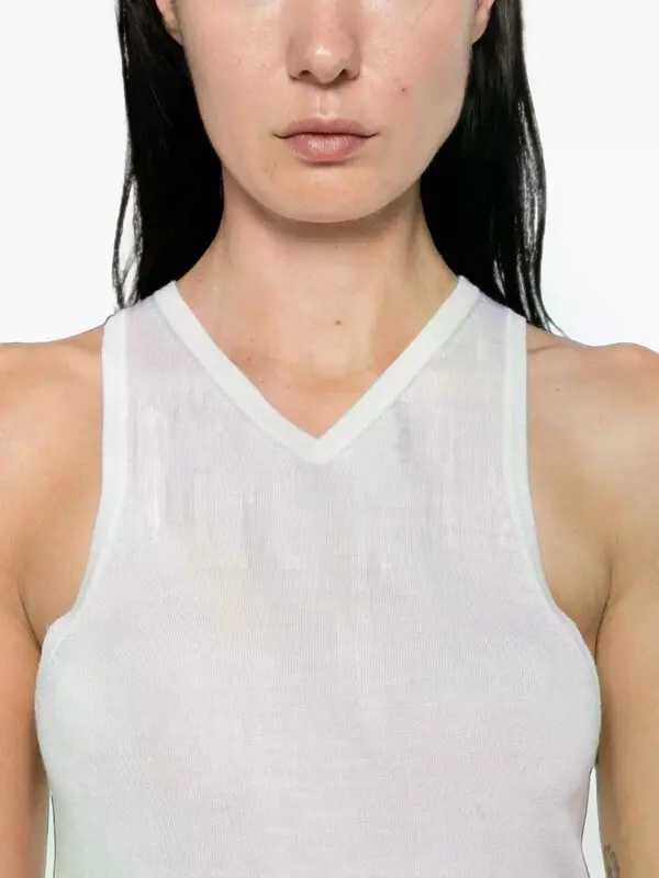 EMERSON RENALDI Sleeveless V-neck Knitted Vest