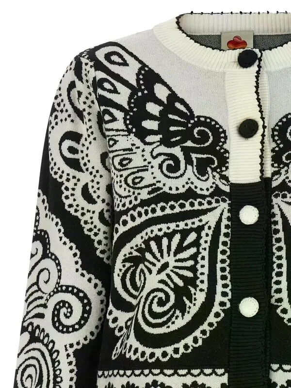 Farm Rio Arabesque Jacquard Cardigan