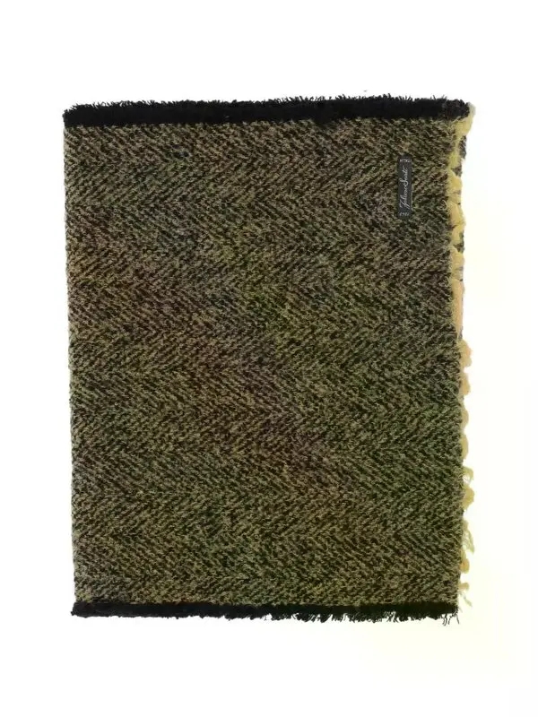 Faliero Sarti Resky Herringbone-pattern Scarf - Neutrals