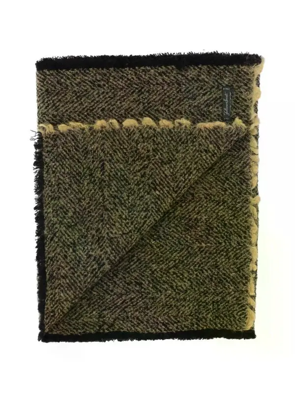 Faliero Sarti Resky Herringbone-pattern Scarf