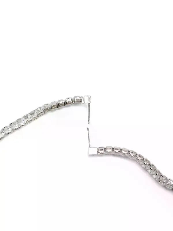 Elisabetta Franchi Logo-detail Drop Earrings - Silver