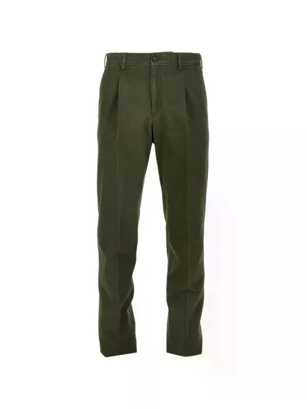 PT TORINO Belt Loops Trousers With Pleat Detail - Green