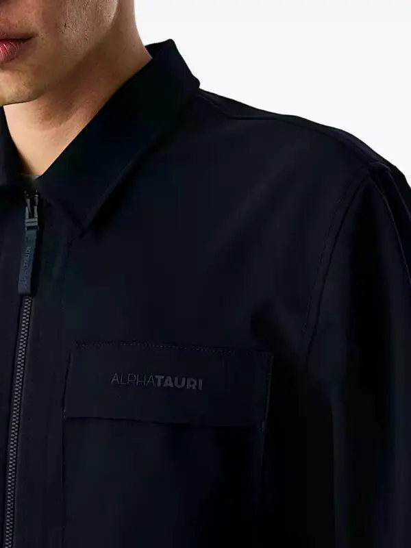 ALPHA TAURI Logo-print Chest-pocket Jacket