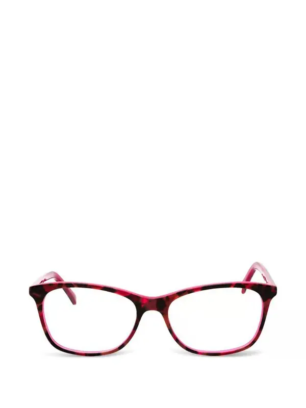 Calvin Klein Tortoiseshell-effect Rectangle Frame Eyeglasses - Pink