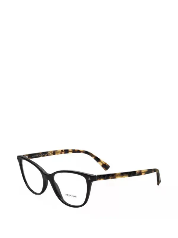 Valentino Garavani Tortoiseshell-effect Glasses - Black