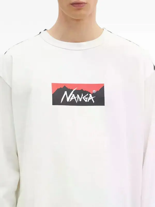 NANGA Logo-print Long-sleeve T-shirt