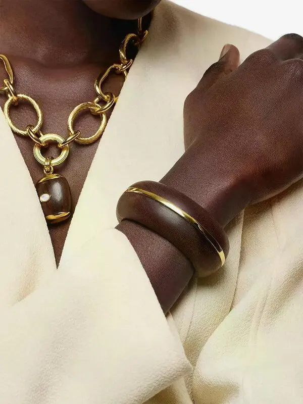 LIZZIE FORTUNATO Halo Cuff Bracelet - Brown