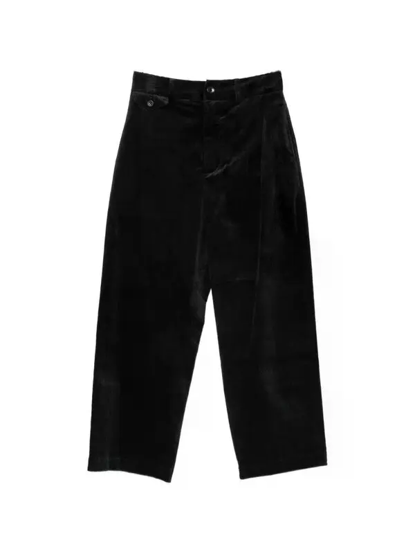 NICHOLSON & NICHOLSON Sable Corduroy Trousers - Black