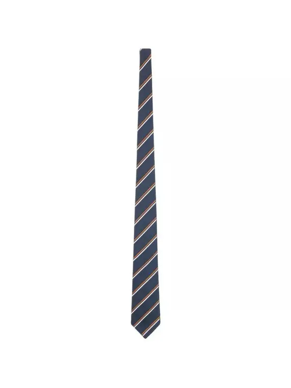 Kiton Diagonal-stripe Silk Tie